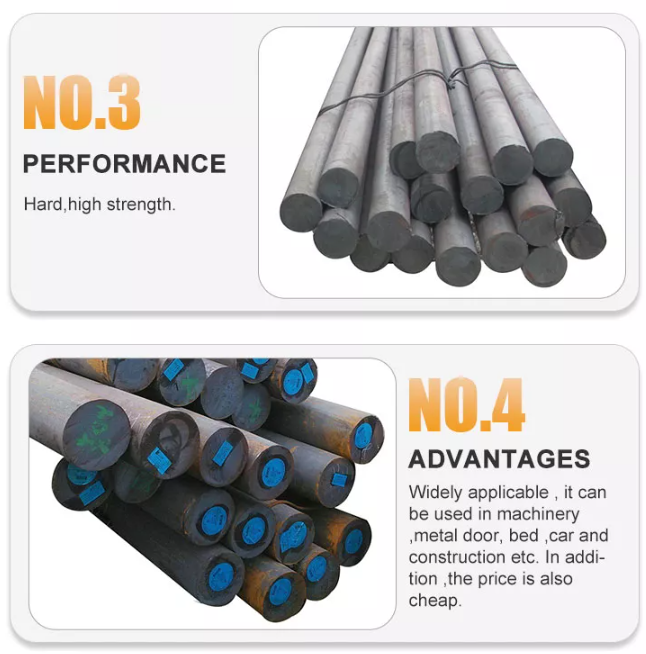 AISI Carbon Steel Round Alloy Bars 1018 1020 1045 S45c Sm45c Sae 1035 Hard Chrome